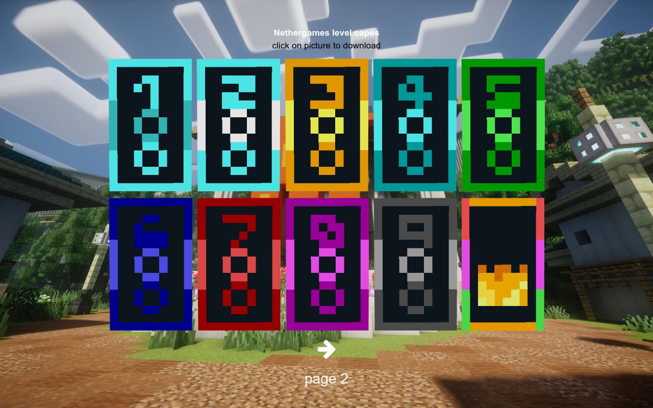 Nethergames level capes